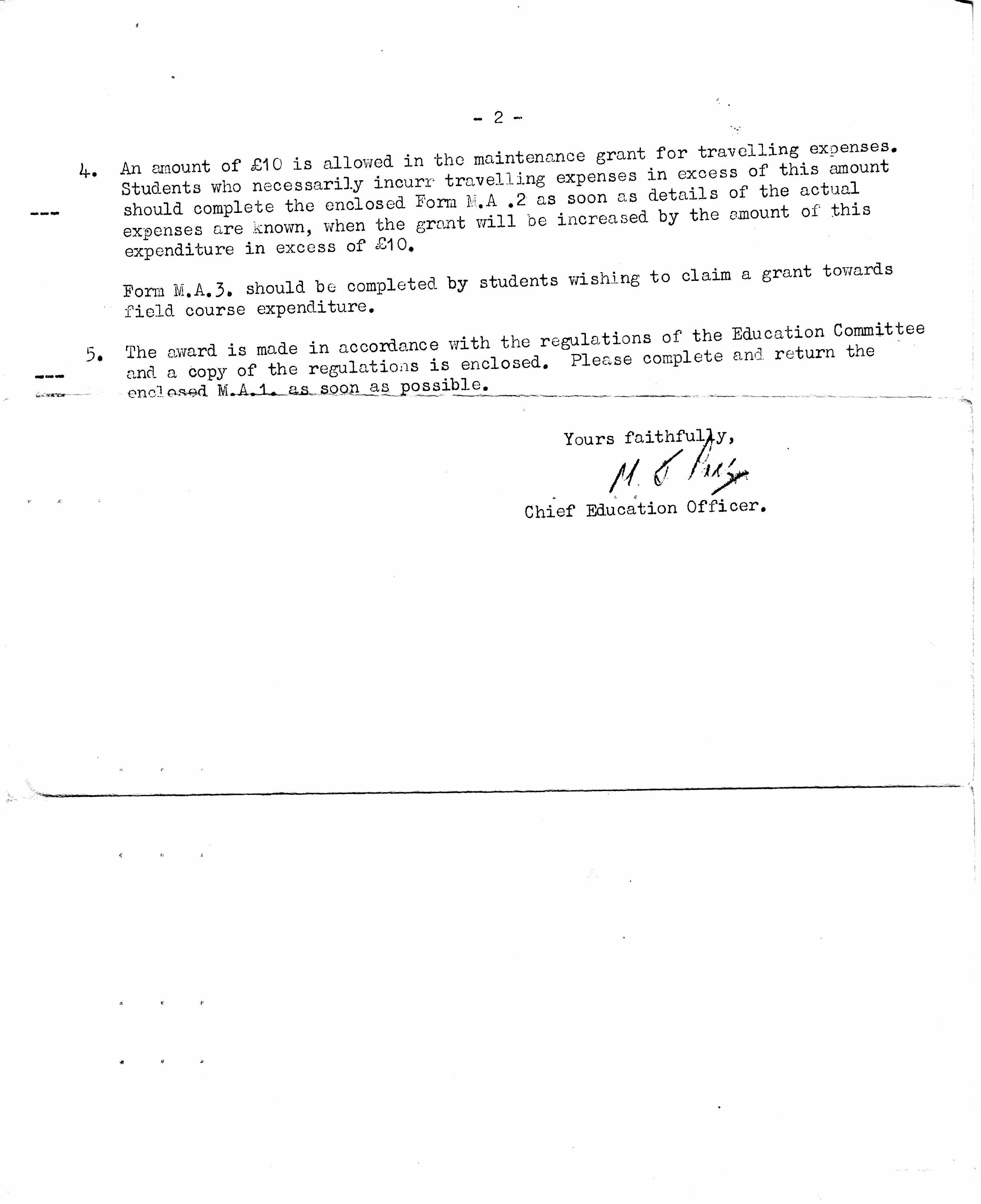 1964 Grant Award Letter Newruskinarchives 1964 Grant Award Letter Newruskinarchives